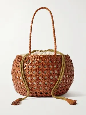 Dragon Diffusion Juventus Woven Leather Tote