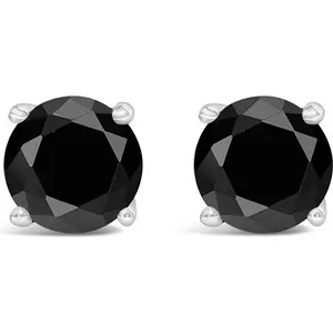 HAUS OF BRILLIANCE 14k White Gold 5.00 Ct Diamond Stud Earrings - Black