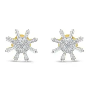 HAUS OF BRILLIANCE 10k Gold Diamond Stud Earrings - Yellow