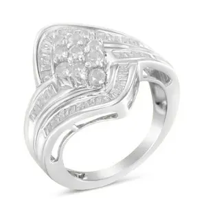 HAUS OF BRILLIANCE 10k 1.0 Cttw Diamond Ring - White Gold