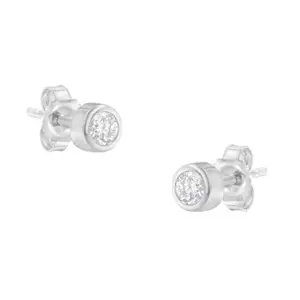 HAUS OF BRILLIANCE Diamond Stud Earrings - White