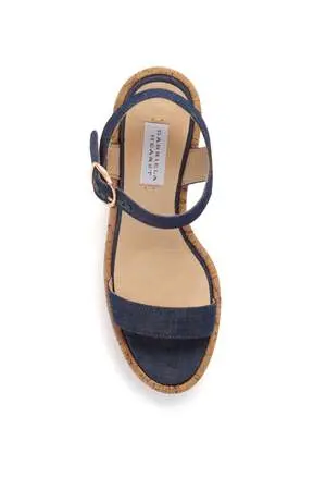Gabriela Hearst Sardis Platform Sandal In Recycled Cotton Linen