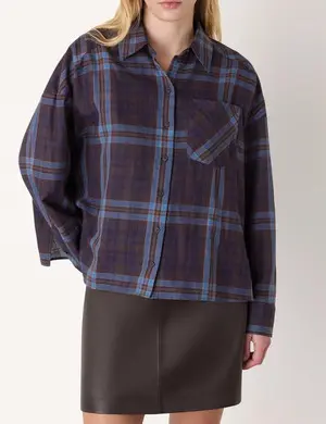 Whistles Checked Brushed Cotton Shirt