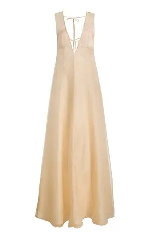 MEL USINE Faustine Silk Maxi Dress