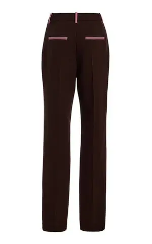 MEL USINE Amandine Wool Blend Pants - Pink