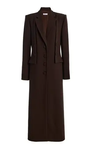 MEL USINE Isolde Wool Blend Coat - Brown
