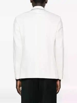 LARDINI Piped Trim Blazer