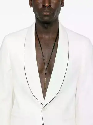 LARDINI Piped Trim Blazer