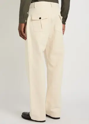 Oliver Peoples Utility Straight-leg Cotton Trousers