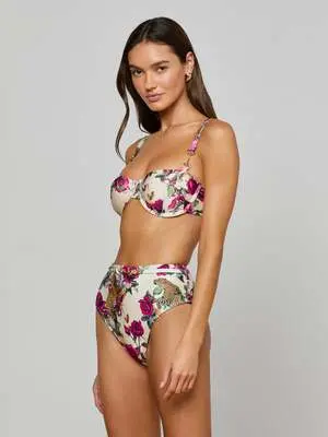 L'Agence Vanessa High-waisted Bikini Bottom