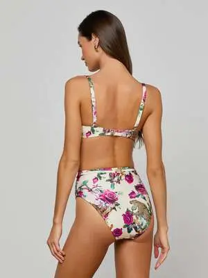 L'Agence Vanessa High-waisted Bikini Bottom