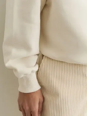 REISS Cotton Funnel-neck Sweatshirt