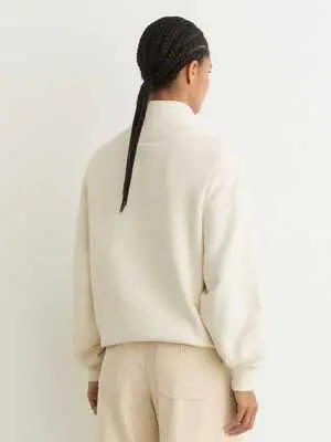 REISS Cotton Funnel-neck Sweatshirt