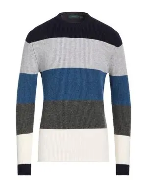 ZANONE Midnight Virgin Wool Sweater - Blue