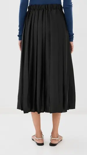 Tibi Feather Weight Pleated Skirt