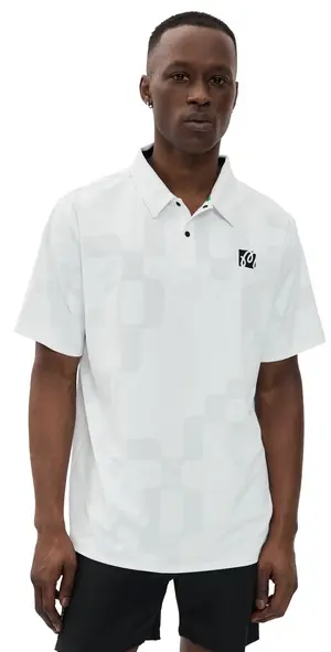 MALBON Performance Mesh Paneled Polo