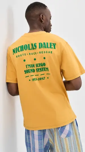 NICHOLAS DALEY Roots Rock Reggae Tee - Gold