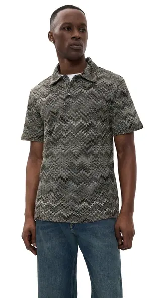 Missoni Short Sleeve Polo - Brown Tones