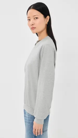 Tibi Perfect Vintage Sweatshirt - Heather Grey