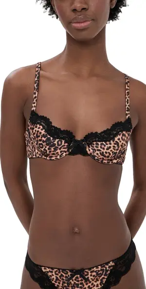KAT THE LABEL Alix Underwire Bra - Leopard