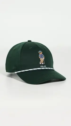 Rlx Ralph Lauren Seasonal Bear Rope Cap - Moss Agate