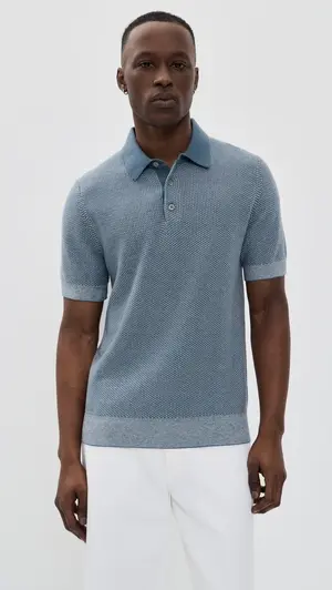 Vince Geo Jacquard Polo