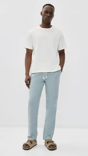 Marine Layer Saturday Stretch Beach Pants - Light Blue