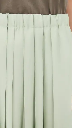 Tibi Feather Weight Pleated Skirt