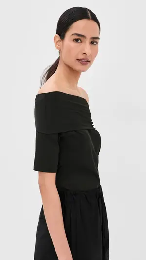 LEMAIRE Short Sleeve Twisted Top