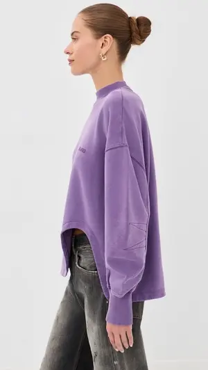 Attico Oversized French Terry Sweatshirt