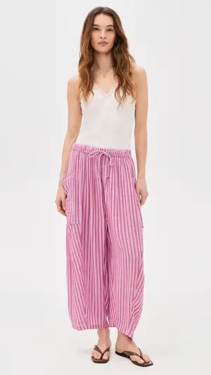 Free People Striped Quinn Pants