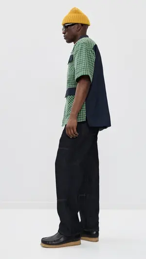 NICHOLAS DALEY Aloha Check Woven Shirt