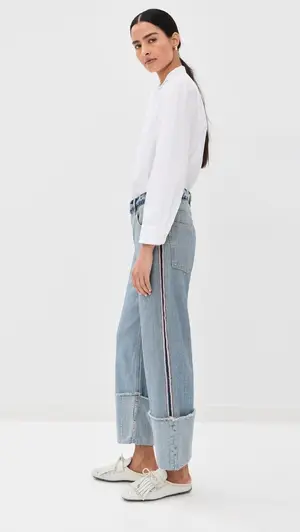 Acne Studios Cuffed Denim Trousers