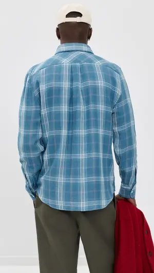 Billy Reid Double Face Plaid Cypress Shirt