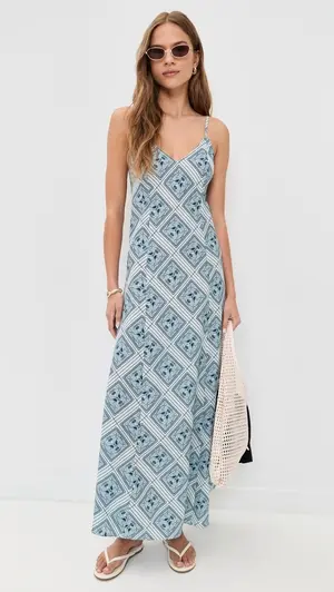 Playa Lucila Printed Cotton Maxi Dress