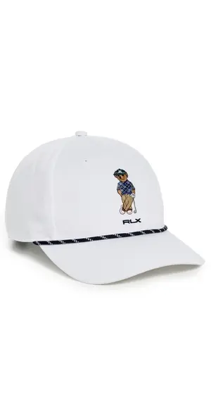 Rlx Ralph Lauren Seasonal Bear Rope Cap - White