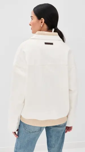 WALES BONNER Study Denim Jacket - Ivory