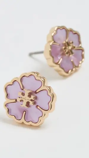 Tory Burch Flower Stud Earrings