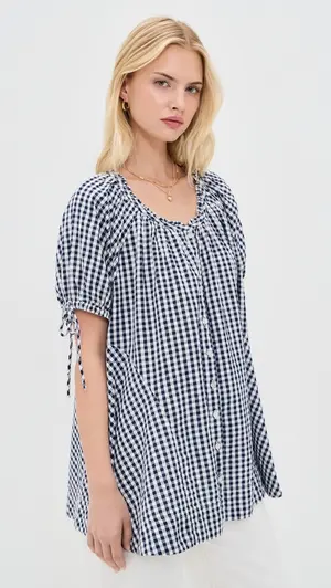 Free People Farley Gingham Tunic