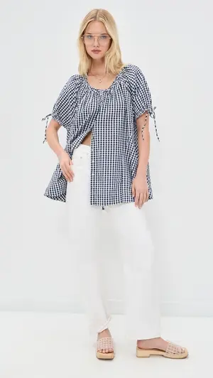 Free People Farley Gingham Tunic