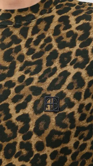 ANINE BING Leopard Avi Tee