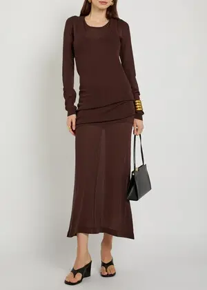 LEMAIRE Fine-knit Midi Dress