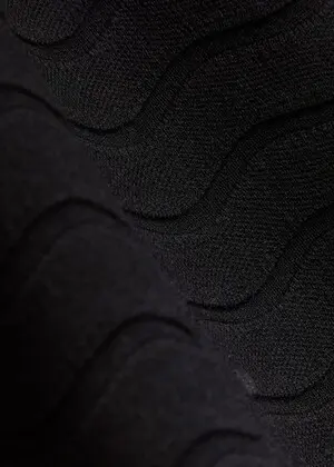Emporio Armani Textured-knit Midi Dress