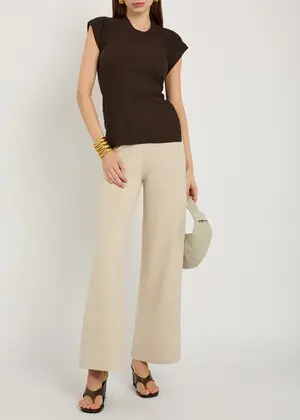 Max Mara Straight-leg Fine-knit Trousers