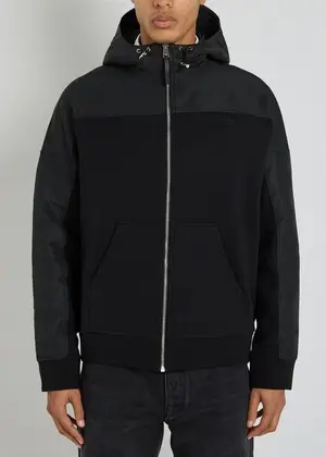 Givenchy Logo Hooded Cotton And Shell Windbreaker Jacket