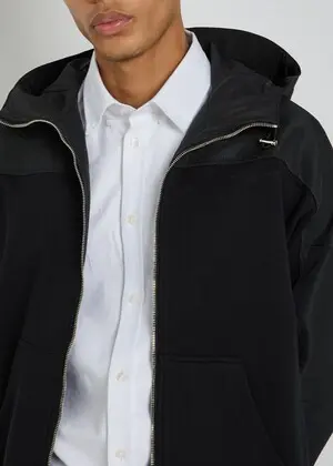 Givenchy Logo Hooded Cotton And Shell Windbreaker Jacket