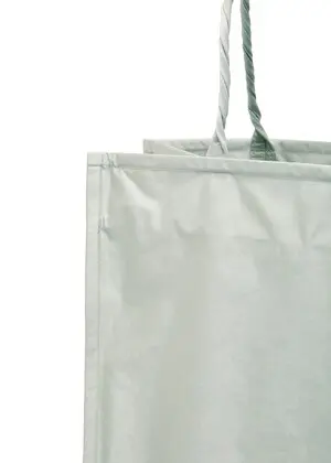 Issey Miyake Logo-embroidered Woven Tote - Grey