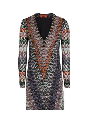 Missoni Patterned Fine-knit Mini Dress