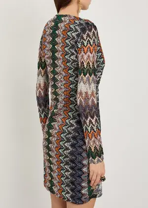 Missoni Patterned Fine-knit Mini Dress