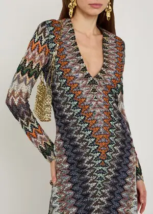 Missoni Patterned Fine-knit Mini Dress